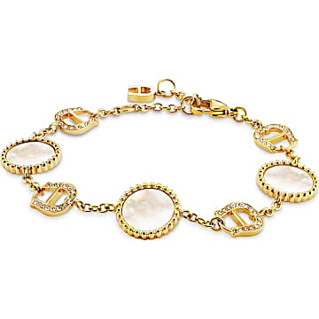 Bracelet with A-Logo and round pendant gold coloured - Jewelry - Women ...