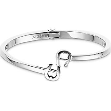 Logo bangle silver coloured - Jewelry - Women - Aigner