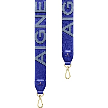 Logo Shoulder Strap 100 cm luxe blue - Leather Accessories - Women - Aigner