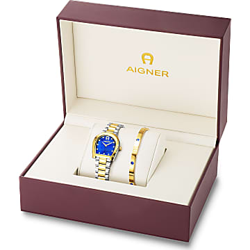 Ravenna Due watch + bangle set luxe blue - Aigner
