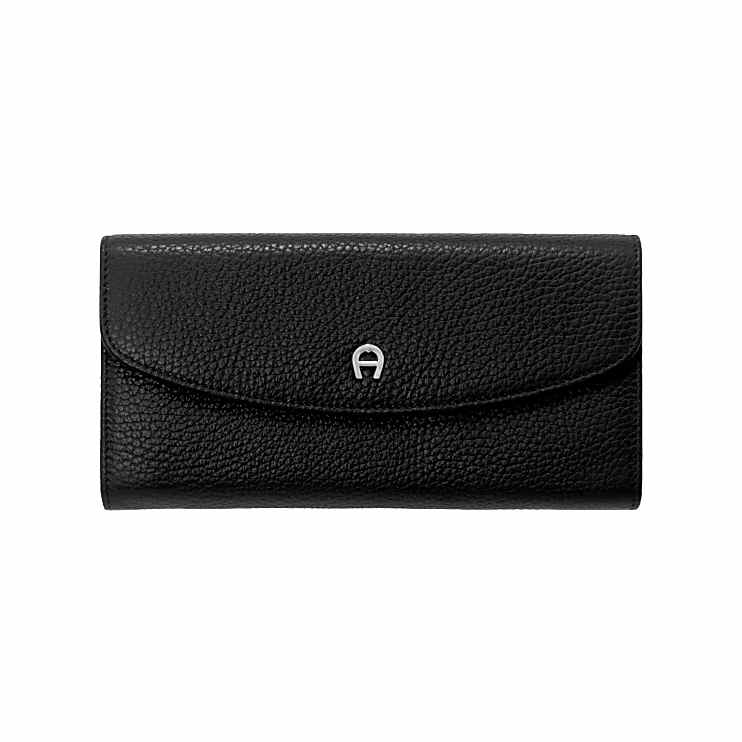 Leather Banknote & Card Case black - Wallets - Women - Aigner