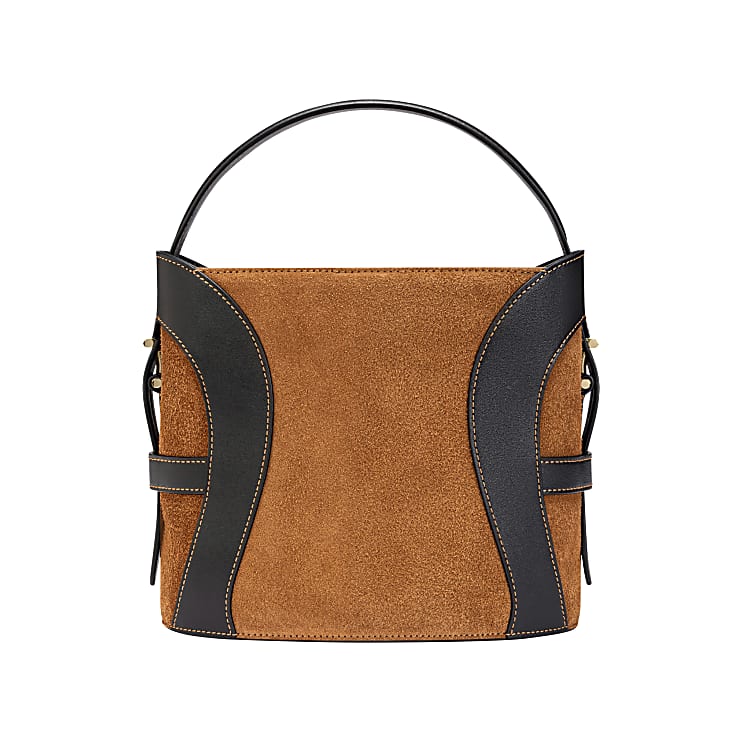 DEBORAH Suede Hobo bag M Oat Beige - Bags - Women - Aigner