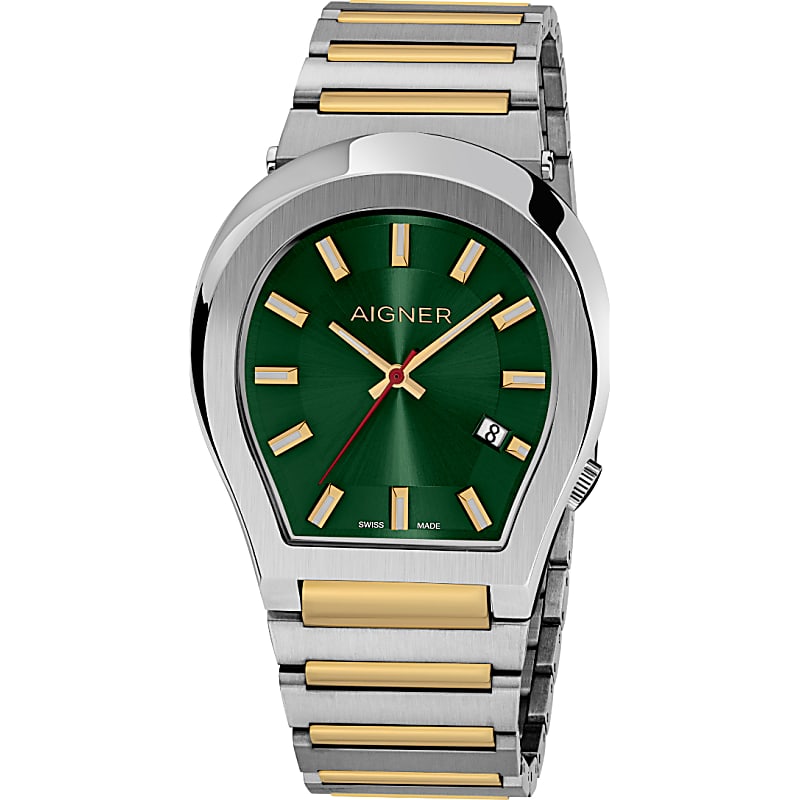 Men's Watch Milano Silver-Green multicolour - Watches - Men - AIGNER