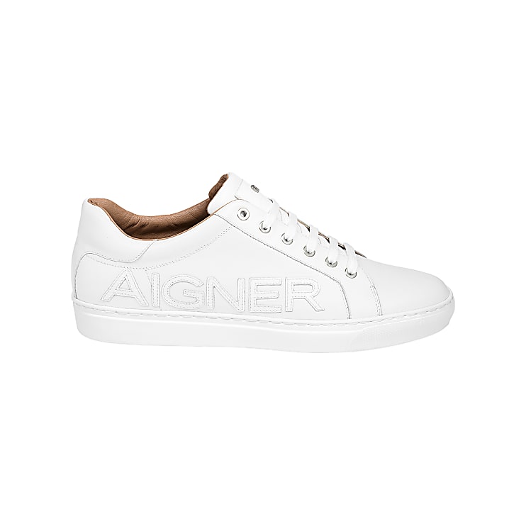 David Sneaker with AIGNER-Logo white - AIGNER